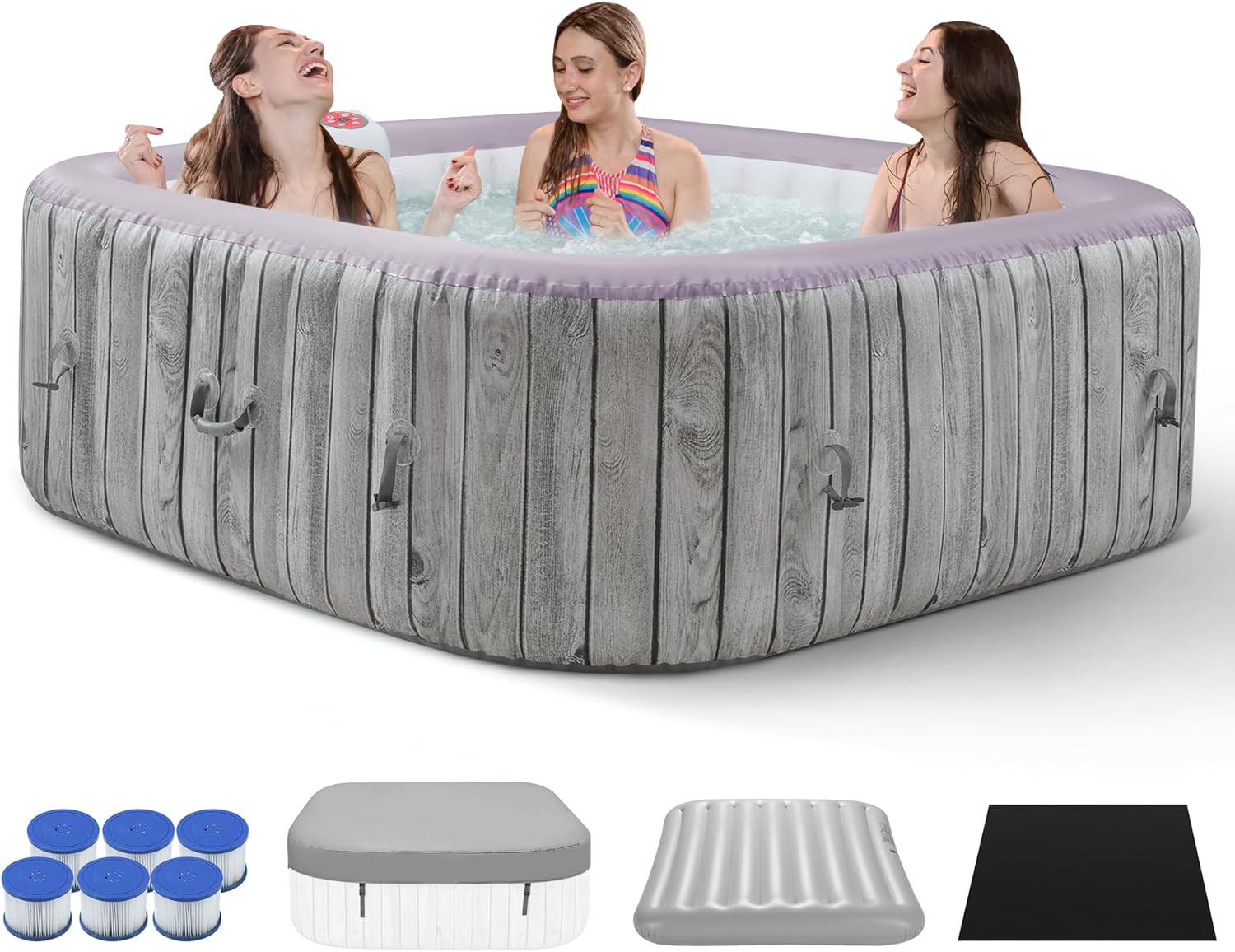Inflatable Square Hot Tub Spa Set Review | TubPicks